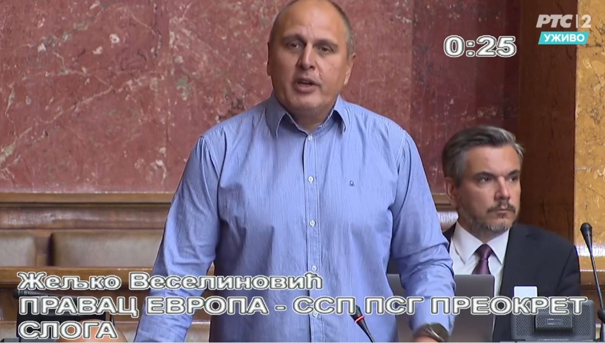 Željko Veselinović u Narodnoj skupštini: Uništena privreda, potrebna ...